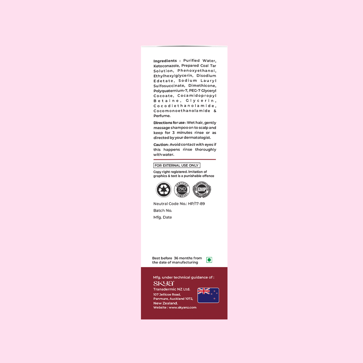 BioHair-KC -Anti-dandruff Shampoo - Skya NZ